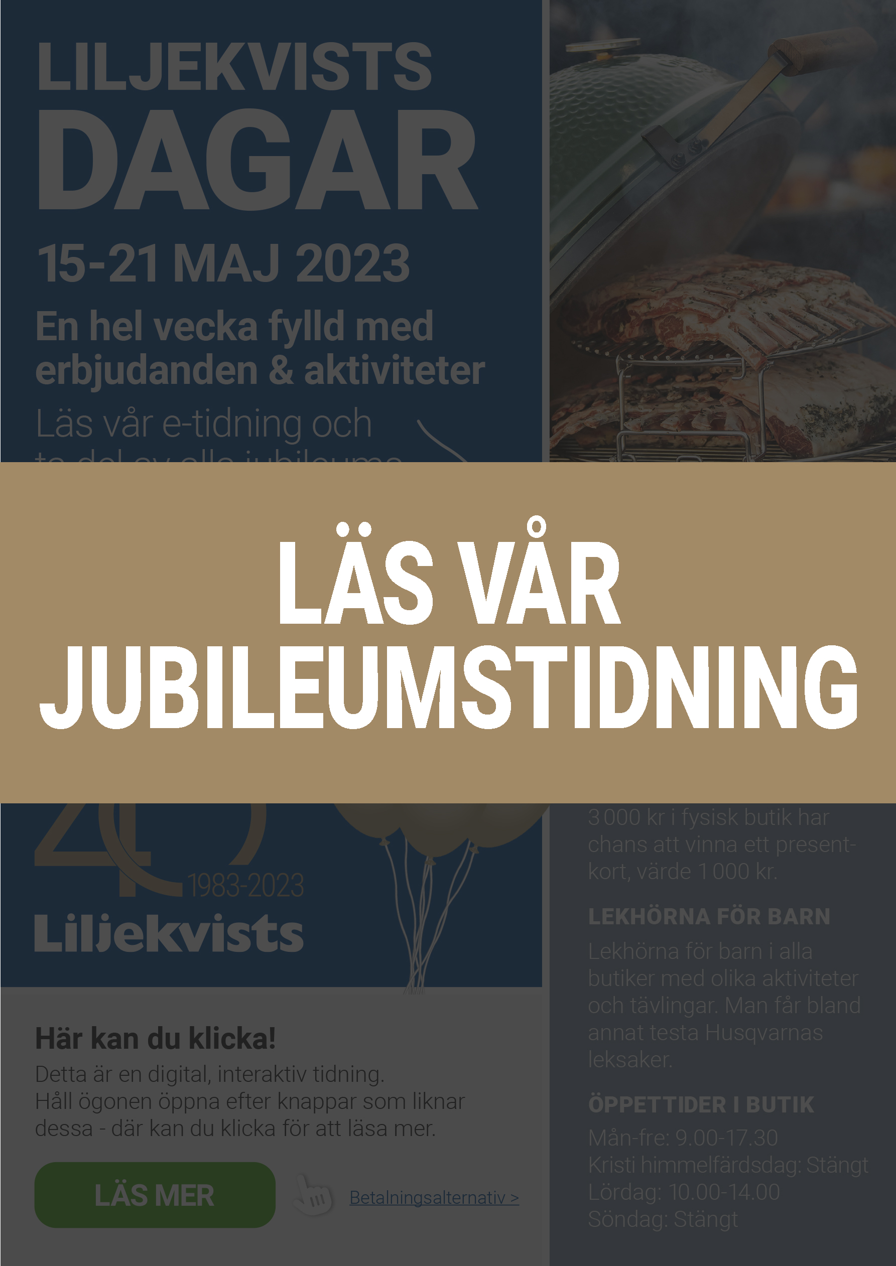 Läs vår digitala tidning | Liljekvists 40 år